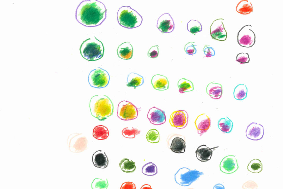 My drawing of the green ones By Robert John Stephens | Arts Access Victoria